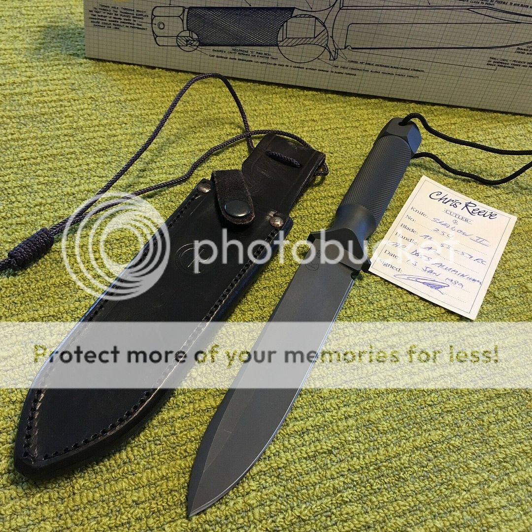 RARE CHRIS REEVE knife Shadow II # 290 South Africa , Shadow II #250 ...