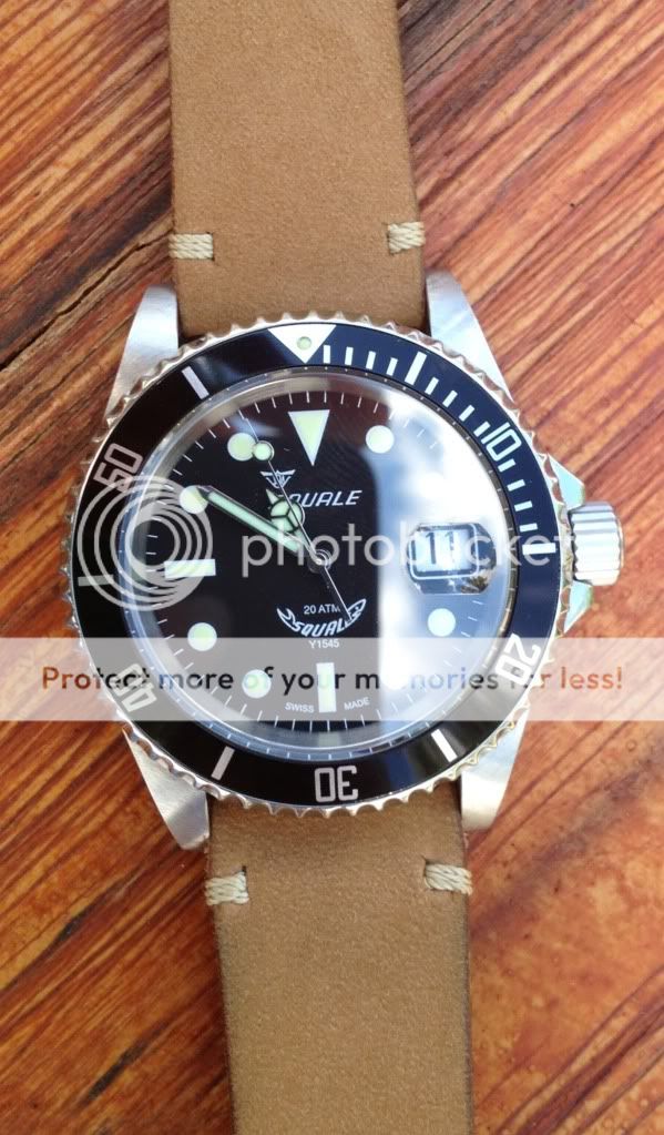 SOLD Squale 20 Atmos Maxi sub diver w/ Hodinkee-like strap | WatchUSeek ...